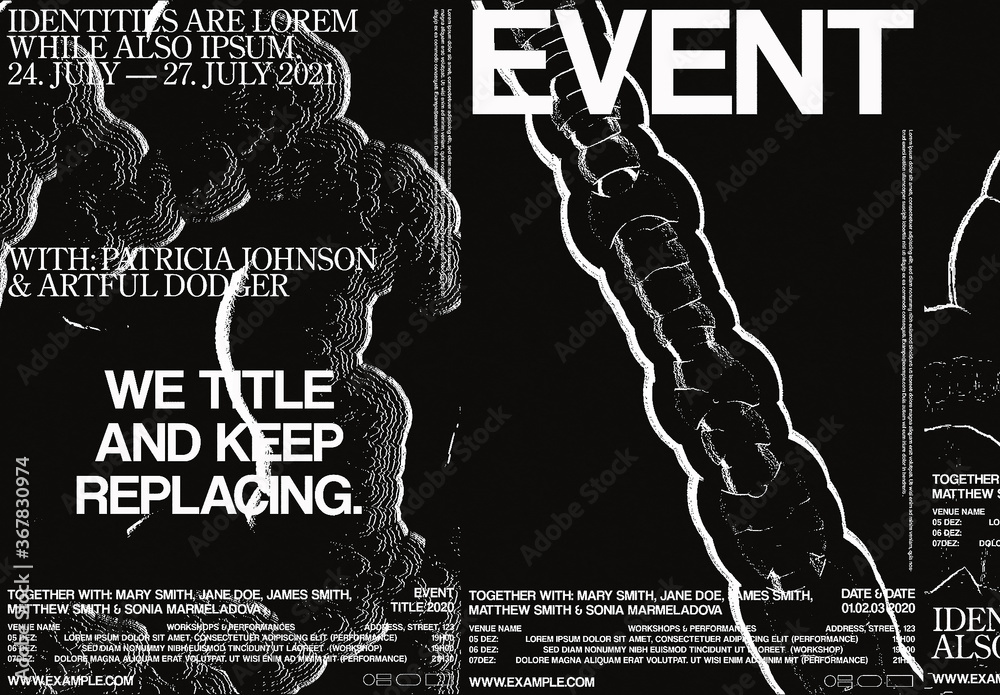 Dramatic Cinema Poster Layout Stock Template | Adobe Stock