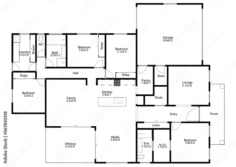 Floor plan. Interior. 3d floor plan for real estate. Home plan. 3D ...