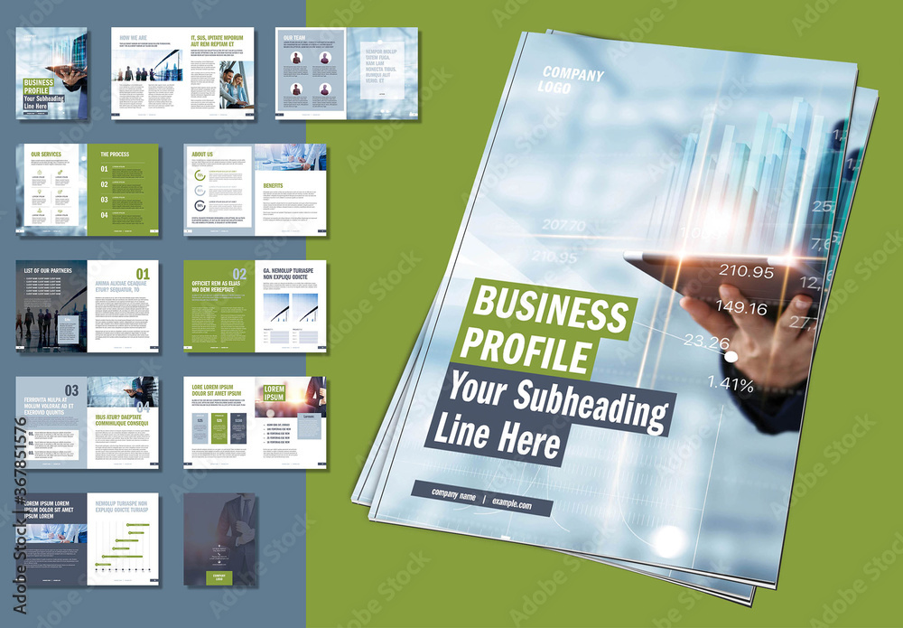 Modern Business Proposal Layout Stock Template | Adobe Stock