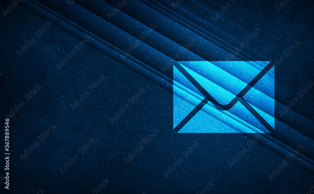 Email icon natural sky light abstract dark blue background stripes ...