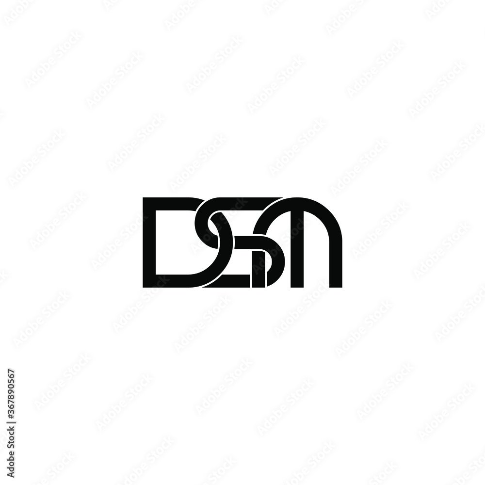 dsm letter original monogram logo design Stock Vector | Adobe Stock