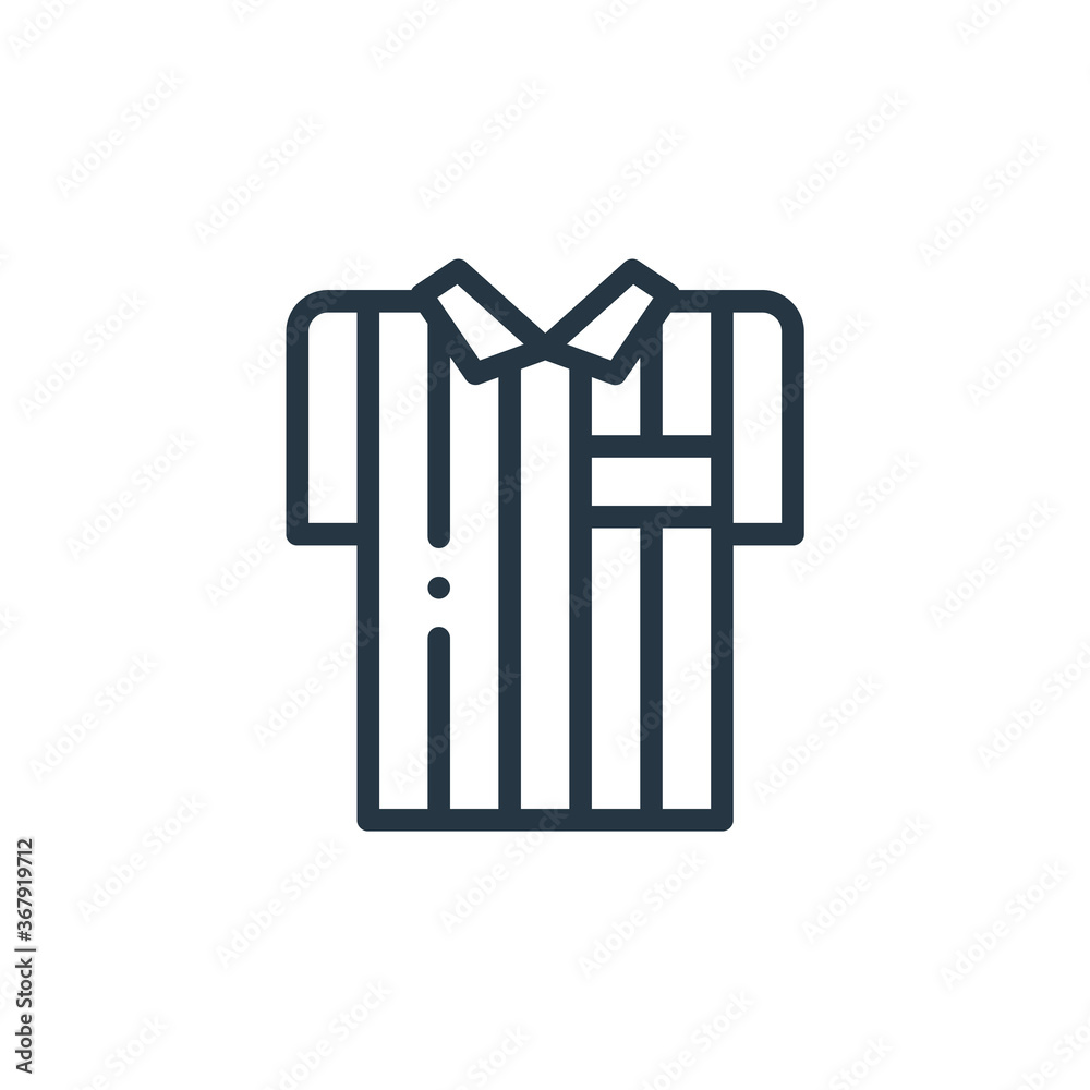 referee jersey icon vector from american football concept. Thin line ...