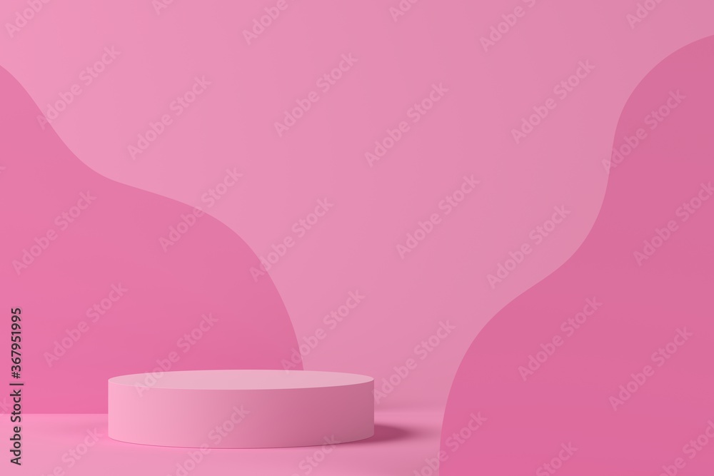 Minimal background, mock up scene with podium geometry shape for ...