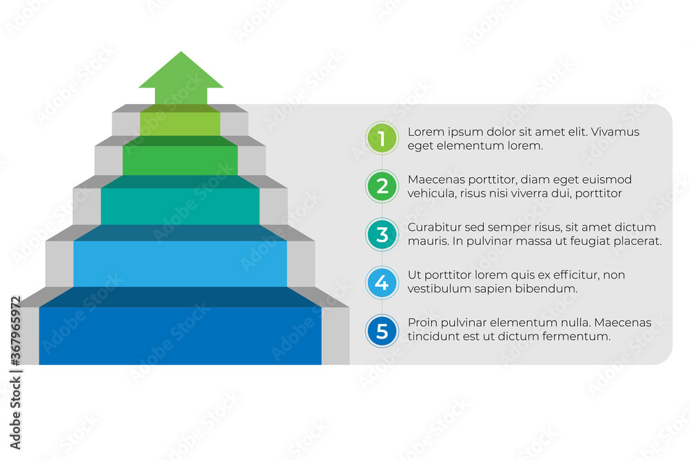 Process Steps infographics with five step options Stock Vector | Adobe ...