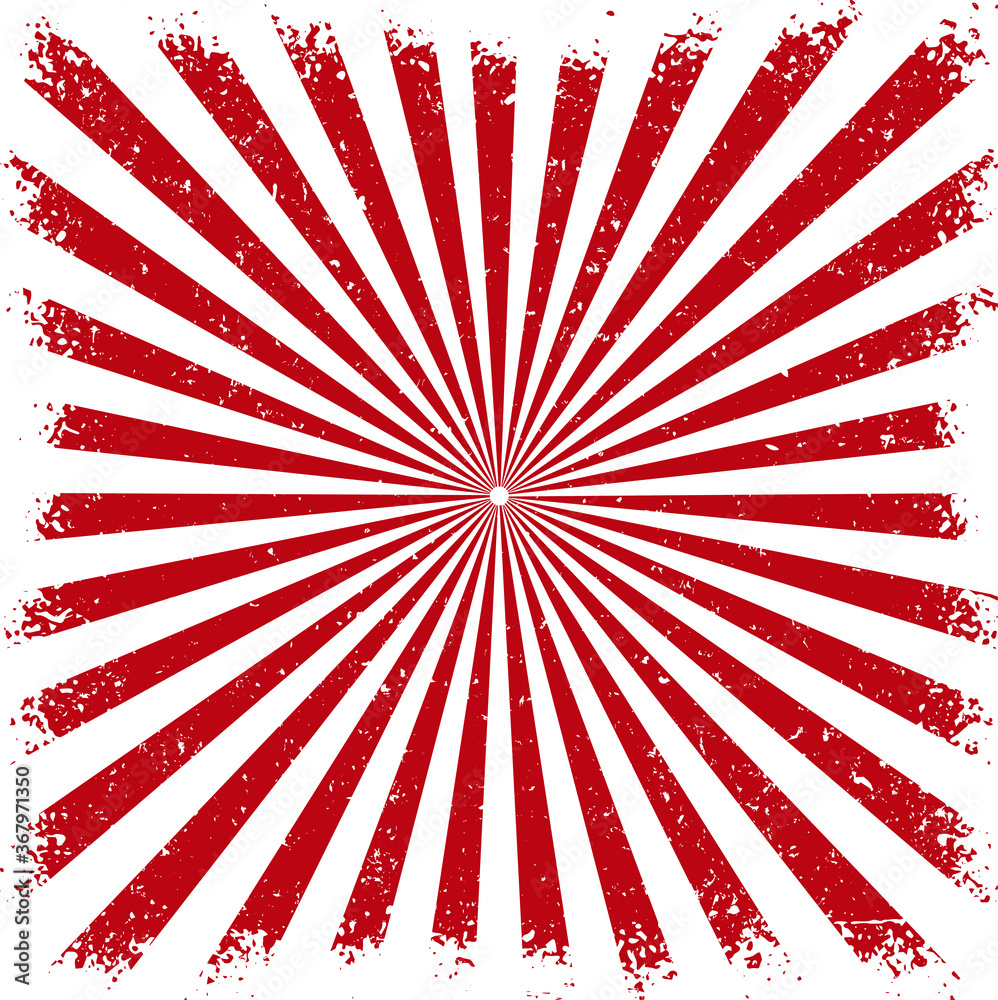 Retro vintage style grunge burst background and sun rays vector ...