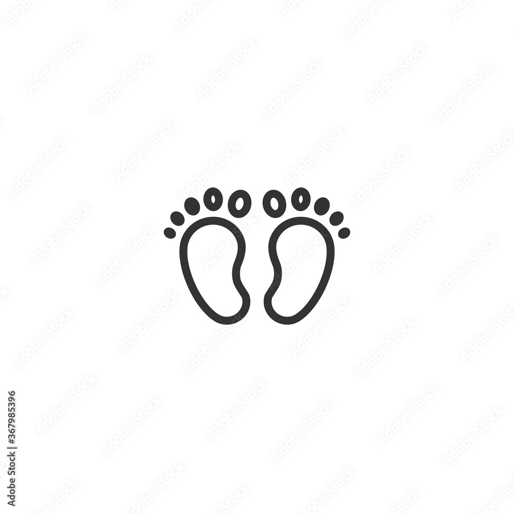 Black kids or baby feet and foot steps. New born, pregnant or coming ...