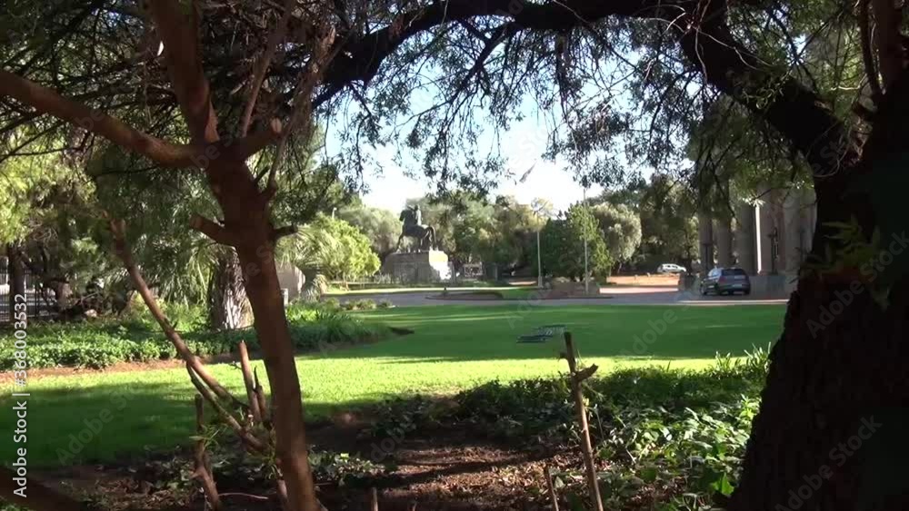 HD summer day video of Bloemfontein town, its buildings, streets and ...