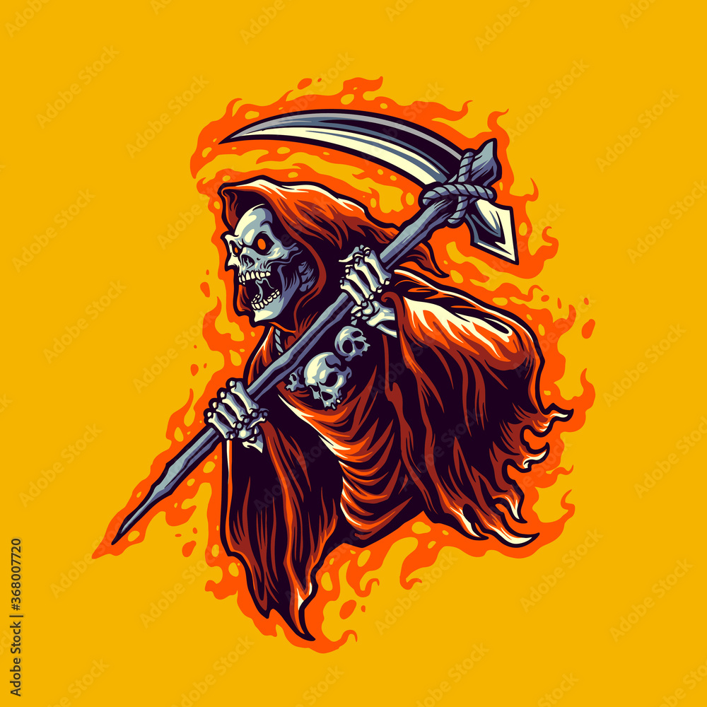Grim reaper cartoon store