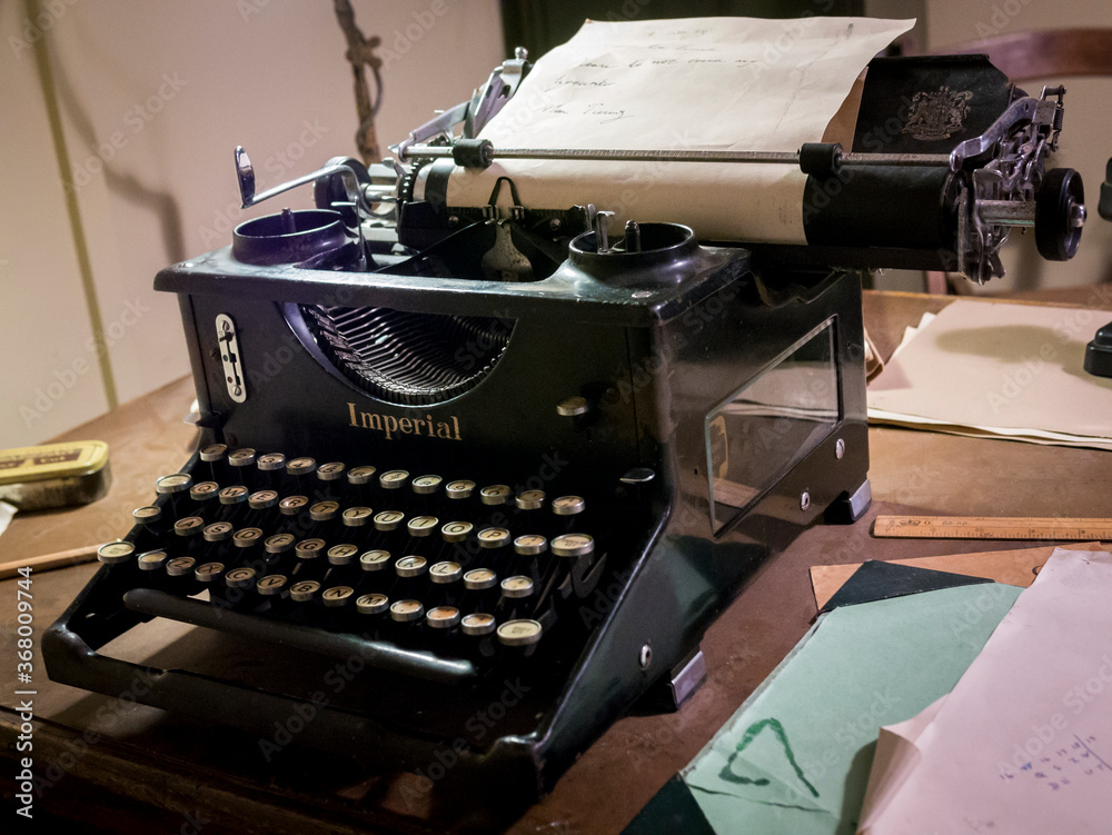 Bletchley, England - June 21, 2015: Alan Turing's Office Restored ...