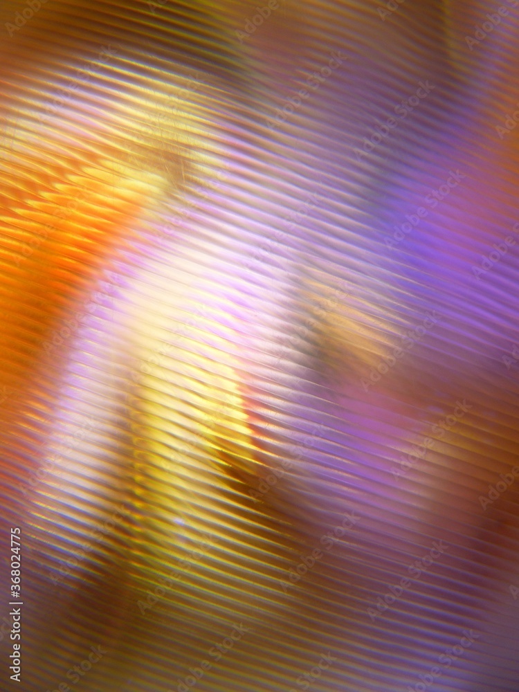 Vertical illustration of staggered refracted mottled light layers with ...