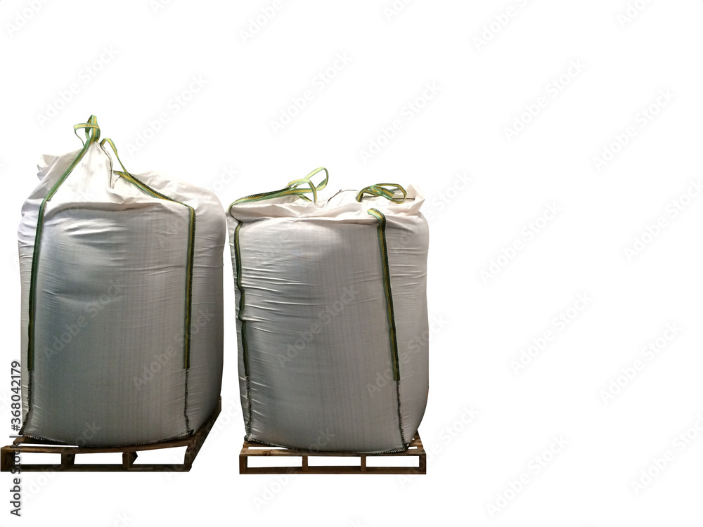 Stock Chemical fertilizer Urea jumbo-bag in warehouse waiting for ...