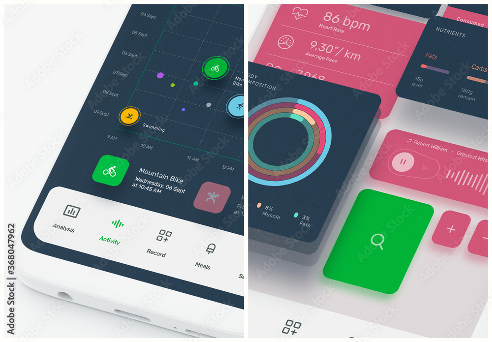 Ui Layout for Smartphone Stock Template | Adobe Stock