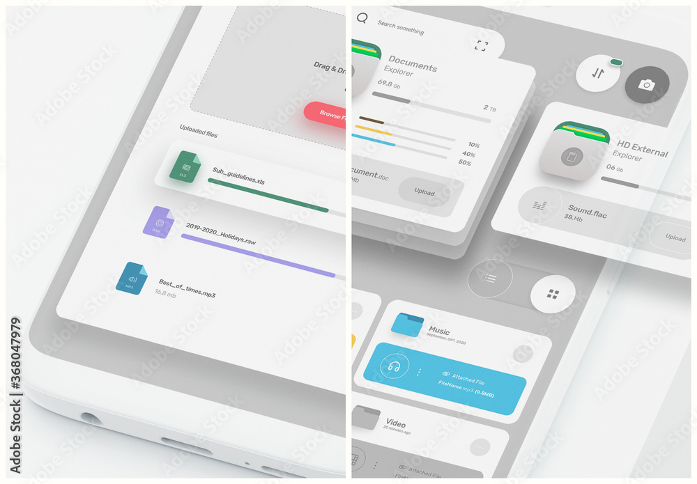 Ui Layout for Smartphone Stock Template | Adobe Stock