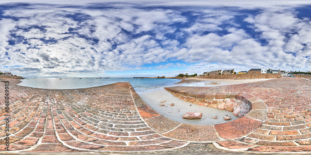 360 by 180 degree equirectangular image of La Rocque, Grouville, Jersey ...