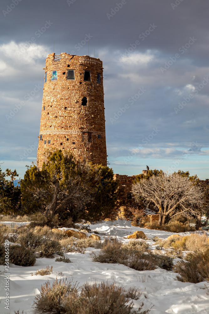 Desert View Watchtower, also known as the Indian Watchtower at Desert ...