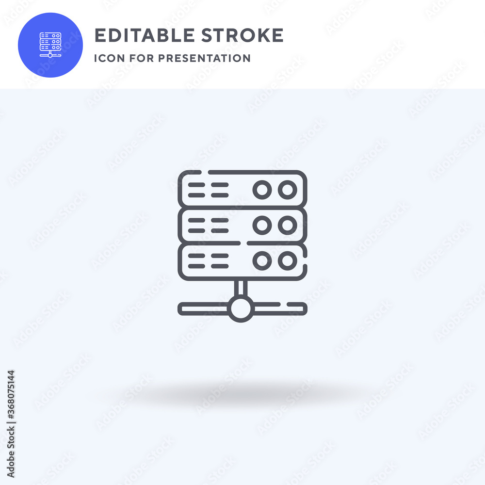 Server Icon Vector Flat
