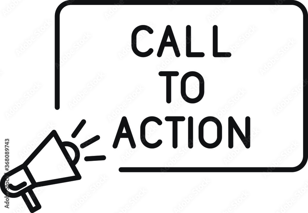 Call to action icon Stock Vector | Adobe Stock