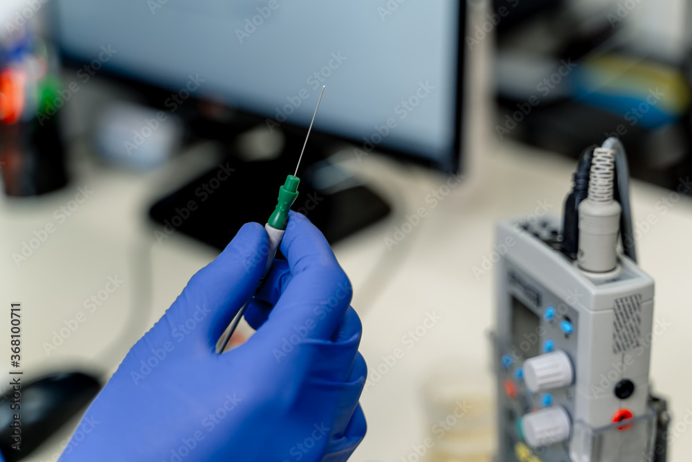 Electromyography medical examination of muscle nerves. Medical ...