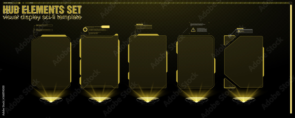 Information box bars and modern digital info frame layout templates ...