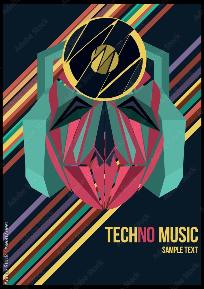 Techno Music Background