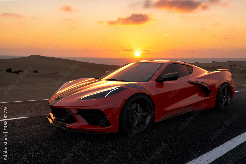 Chevrolet Corvette C8 Stock Photo | Adobe Stock