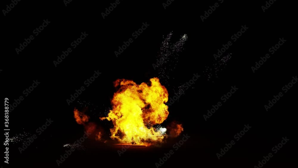 Video Stock Close Up fire explosions and blasts. Explosion Spark and ...