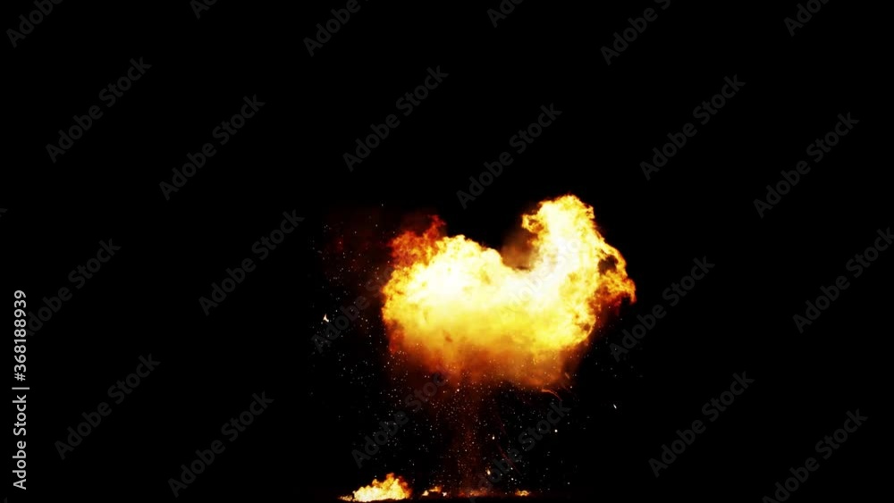 Vidéo Stock Close Up fire explosions and blasts. Explosion Spark and ...
