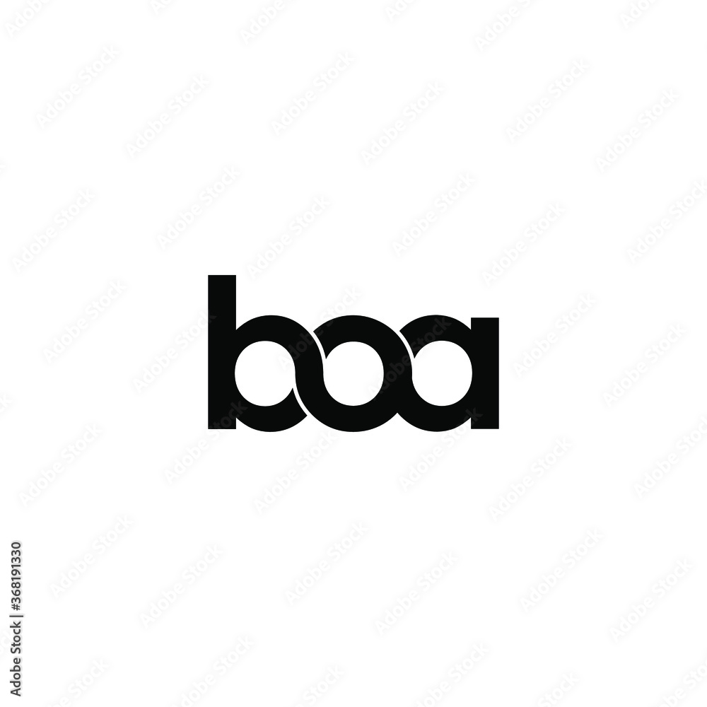 boa letter original monogram logo design Stock Vector | Adobe Stock