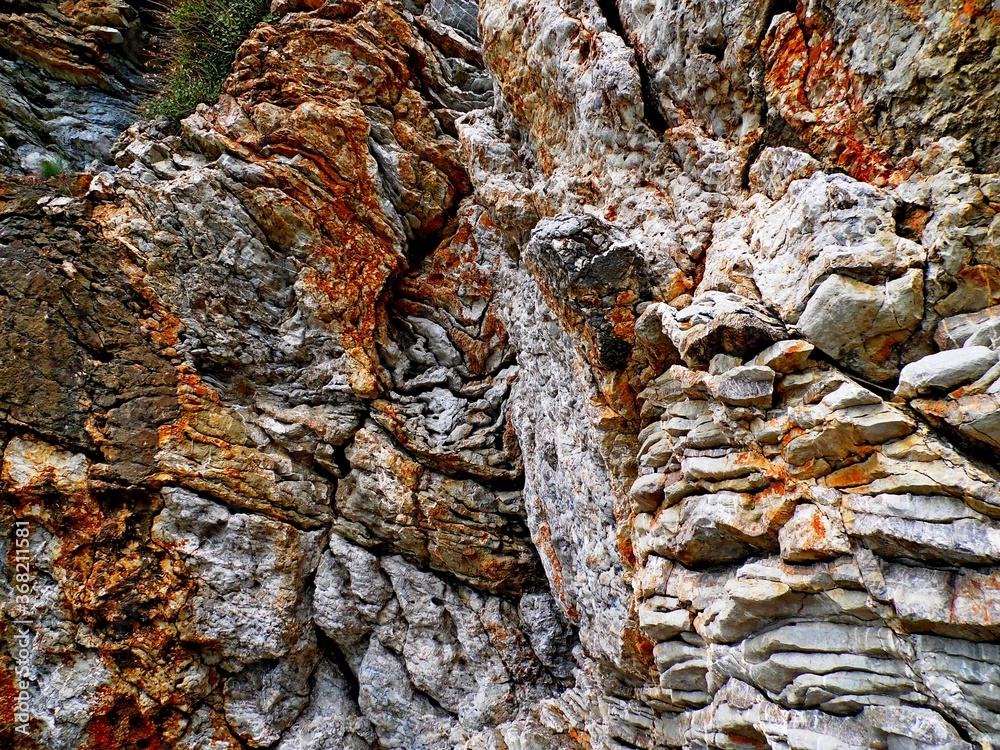 Rocks background stone texture pattern. Rocky ground stone structure ...