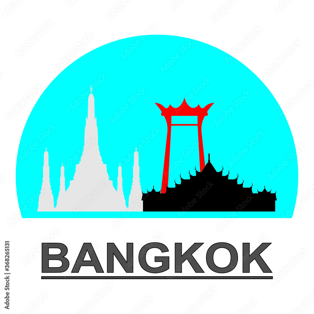 Bangkok Thailand symbols included famous red giant swing - Sao Chingcha ...