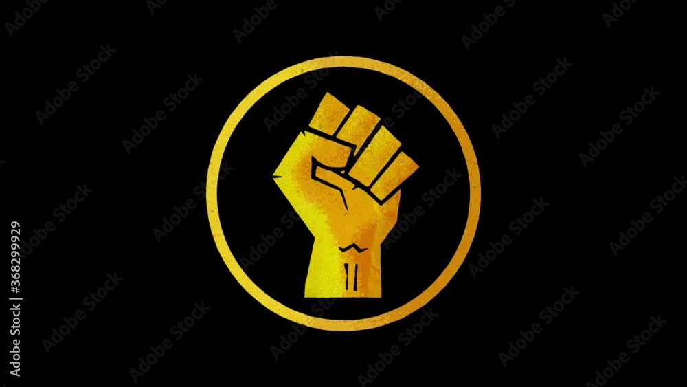 Animated Power Fist Logo Stock Video | Adobe Stock