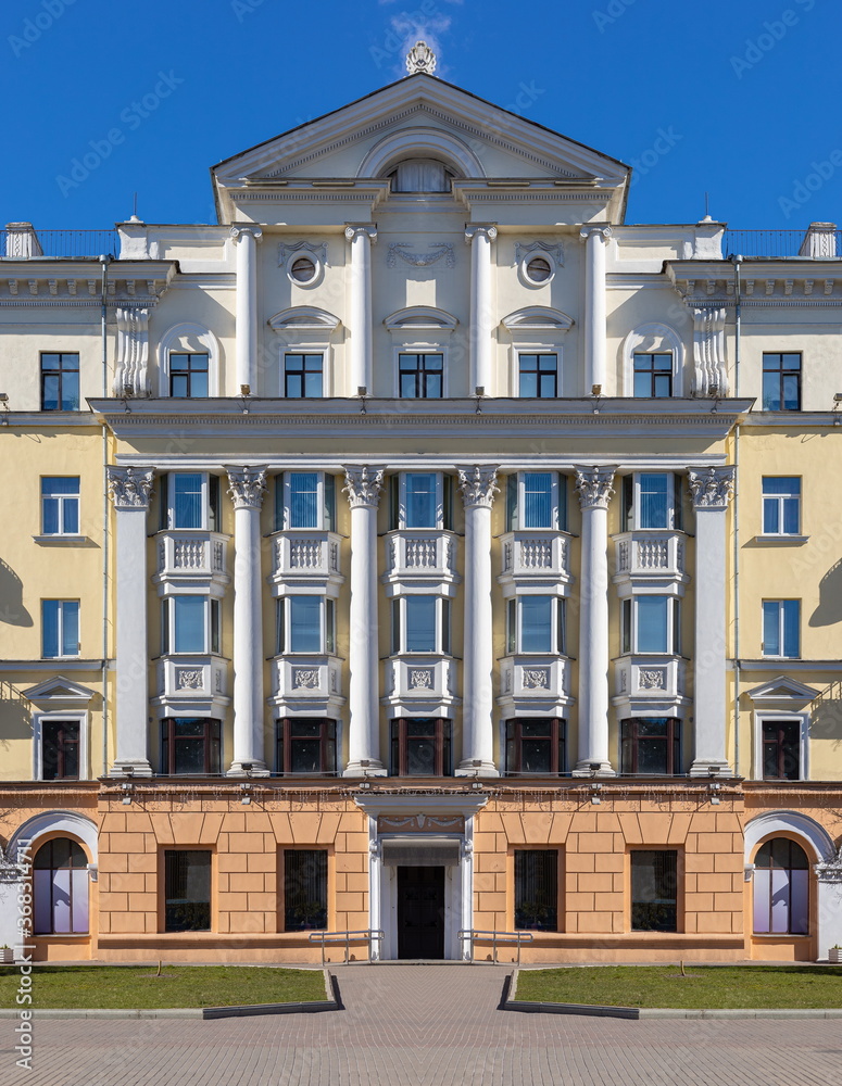 Elements of architecture of buildings, windows texture, arches, frames ...