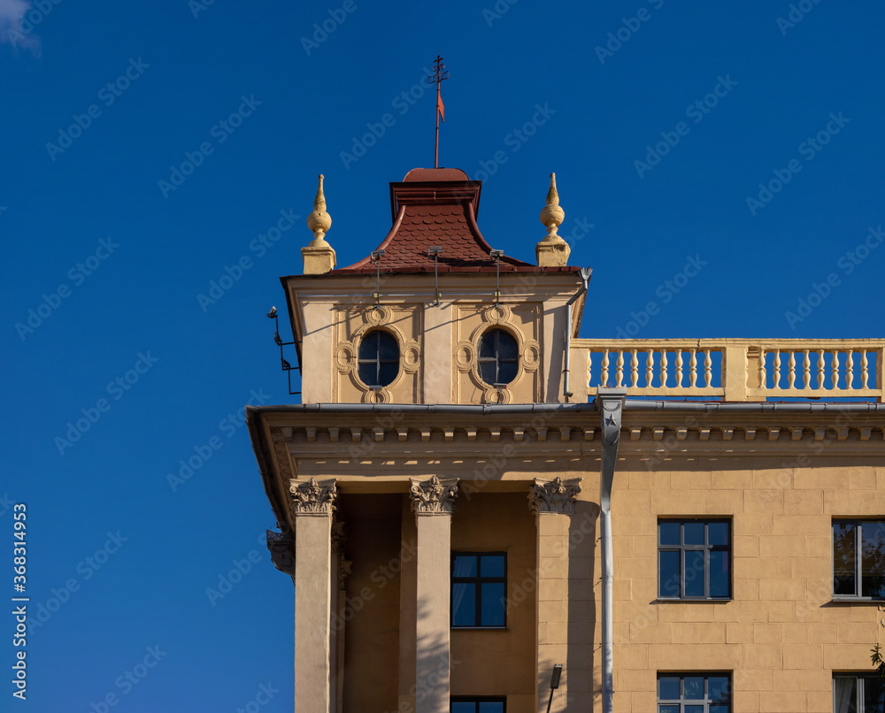 Elements of architecture of buildings, windows texture, arches, frames ...