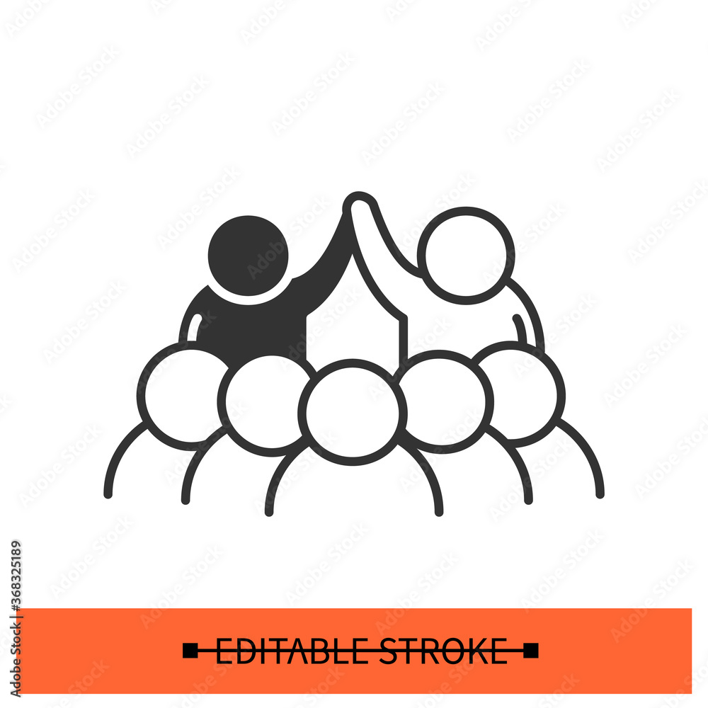 Vetor de Black lives mater icon. Anti-racism social movement group ...