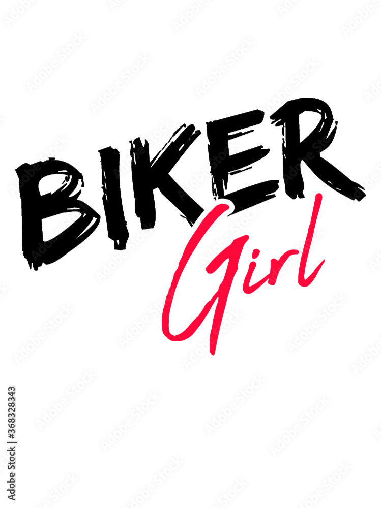 Biker Girl Logo Text bestanden Stock Vector | Adobe Stock