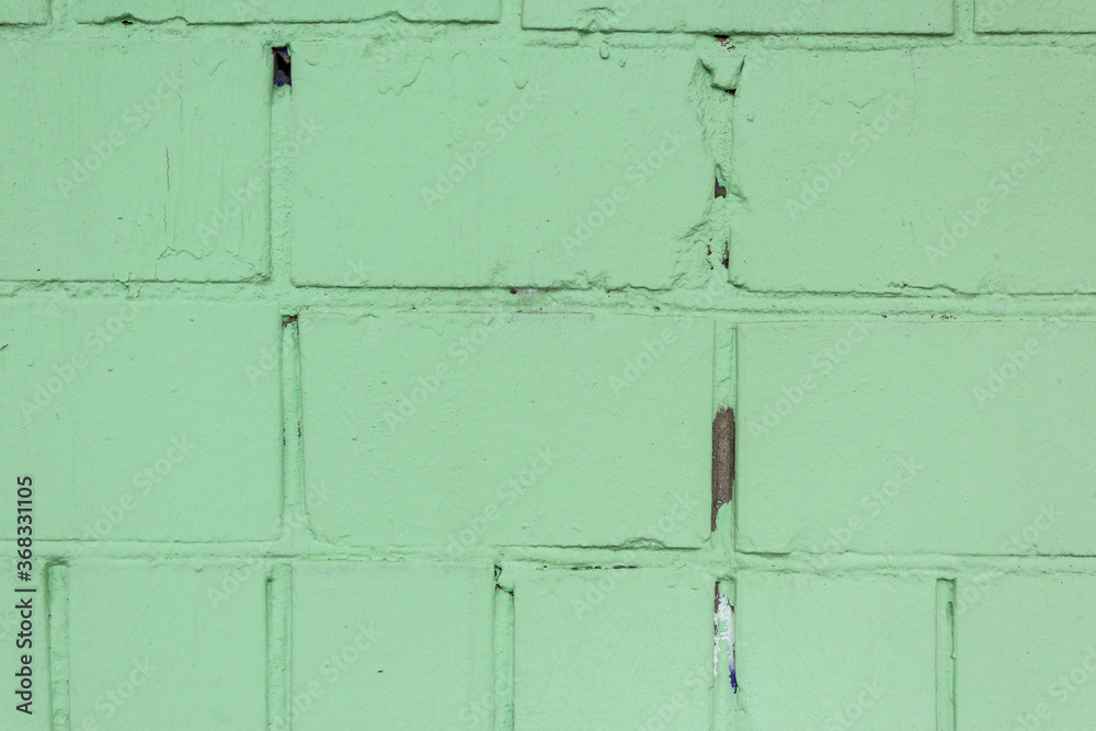 Abstract green color brick wall texture for background. Textured ...