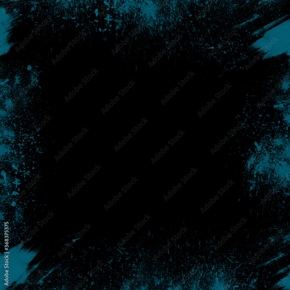 An abstract blue paint splatter border background image. Stock ...