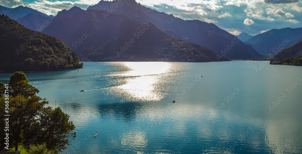 Ledro Lake in Ledro Valley, Trentino Alto Adige,northern Italy, Europe ...