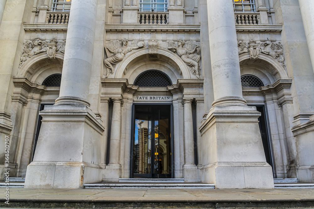 Exterior of Original Tate Gallery, now renamed as Tate Britain (from ...
