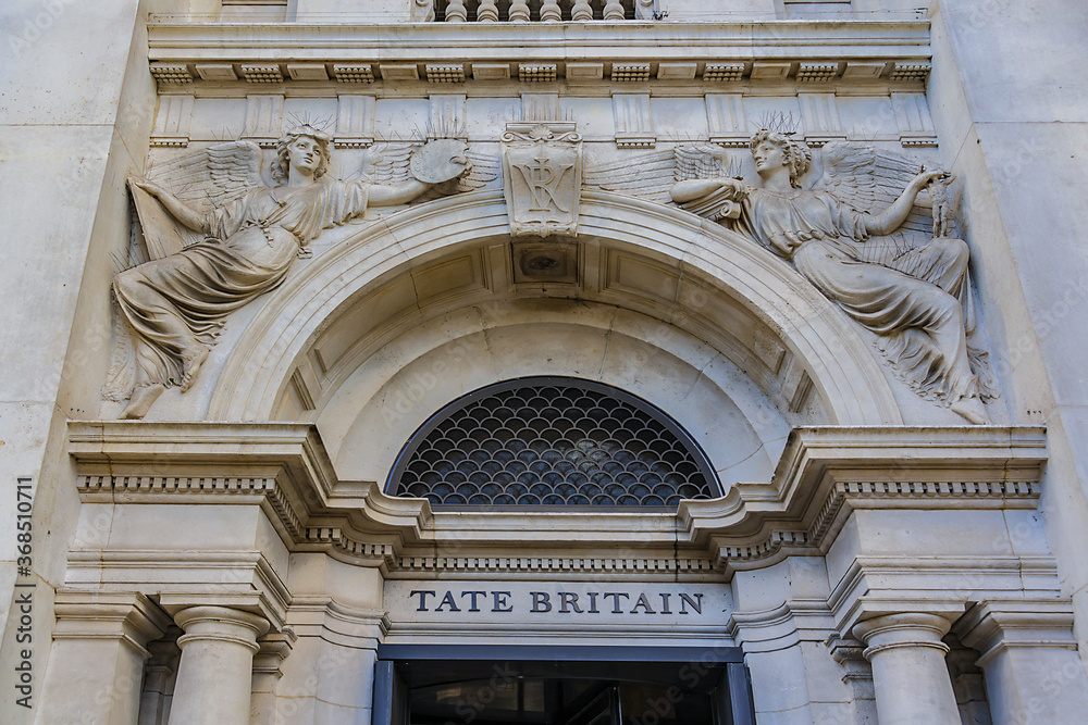 Exterior of Original Tate Gallery, now renamed as Tate Britain (from ...