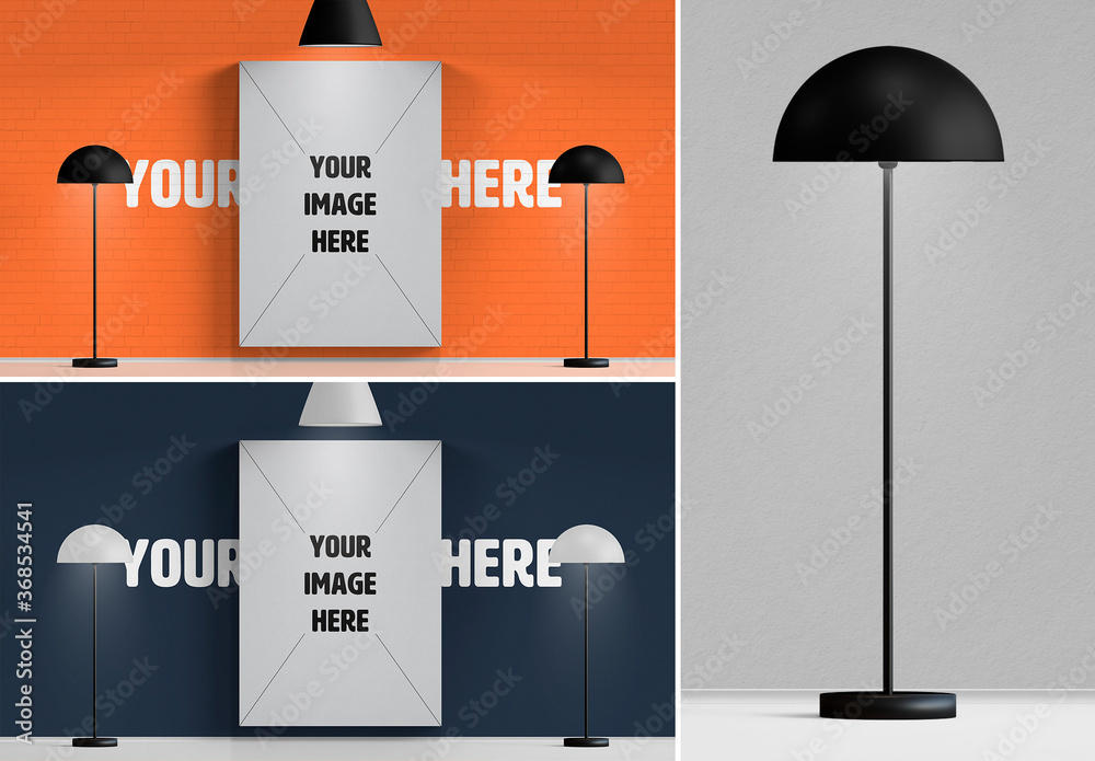 Wall Poster Mockup Stock Template | Adobe Stock