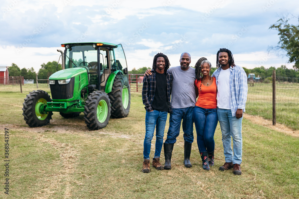 Family farm portrait Stock Photo | Adobe Stock