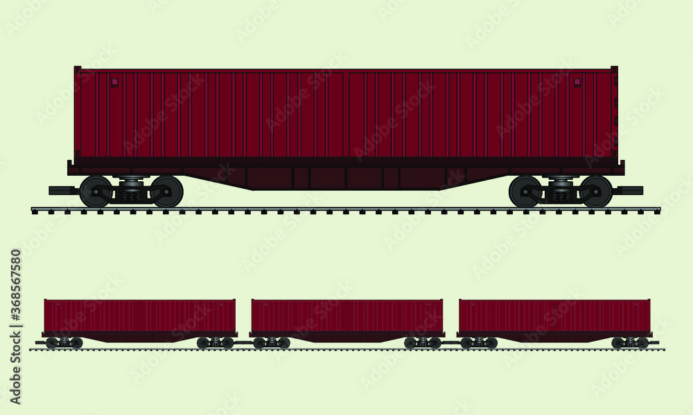 Cargo Train Drawing