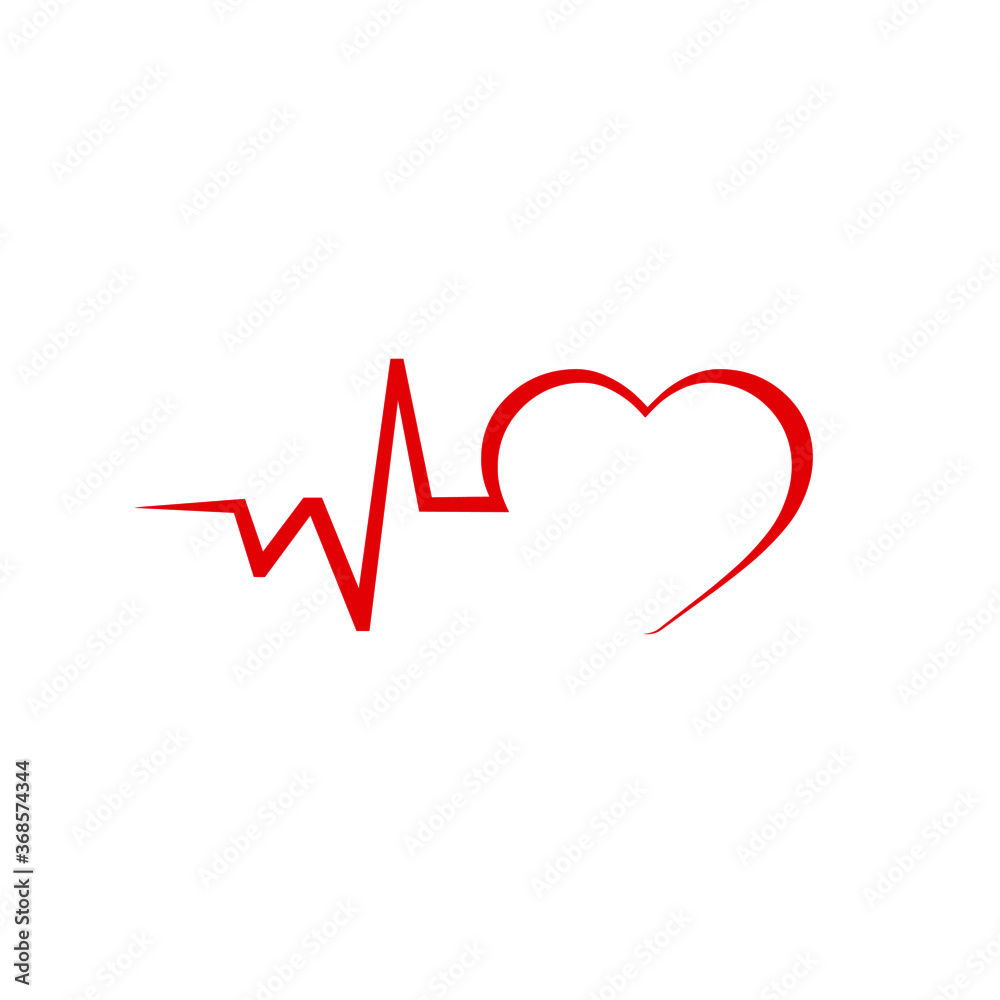 Cardiology vector illustration design for logo healthcare and pharmacy ...