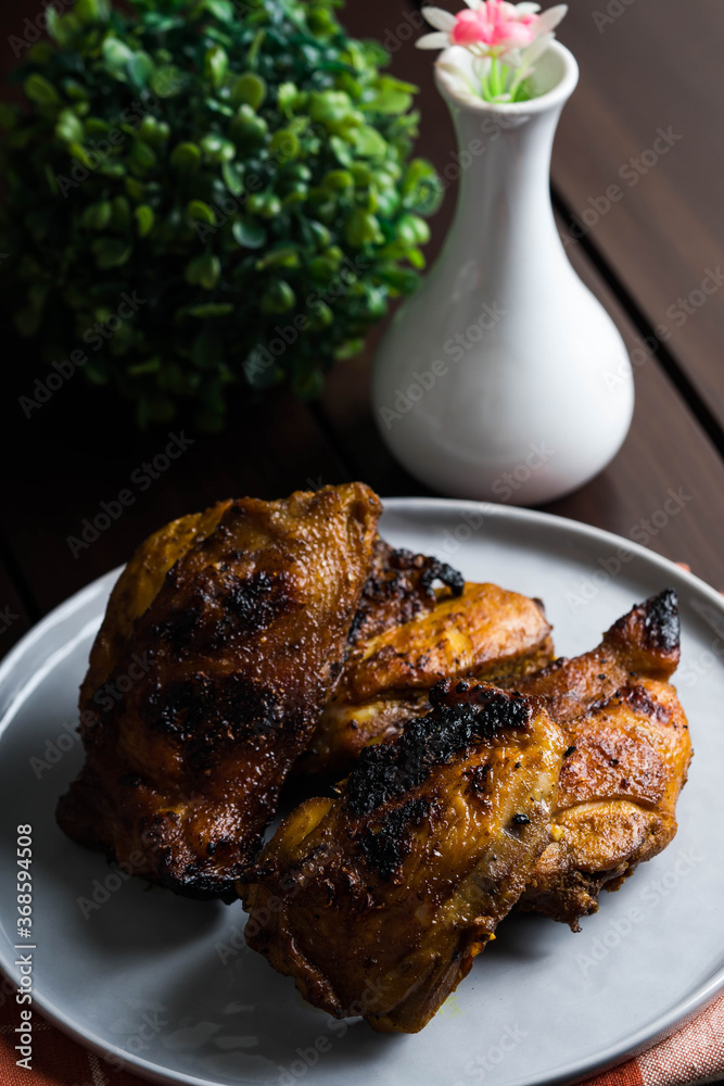 delicious homemade chicken inasal or lechon manok. favorite dish of ...