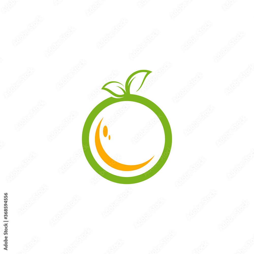 Modern fresh orange logo vector illustration, Fresh Orange Slice Logo ...
