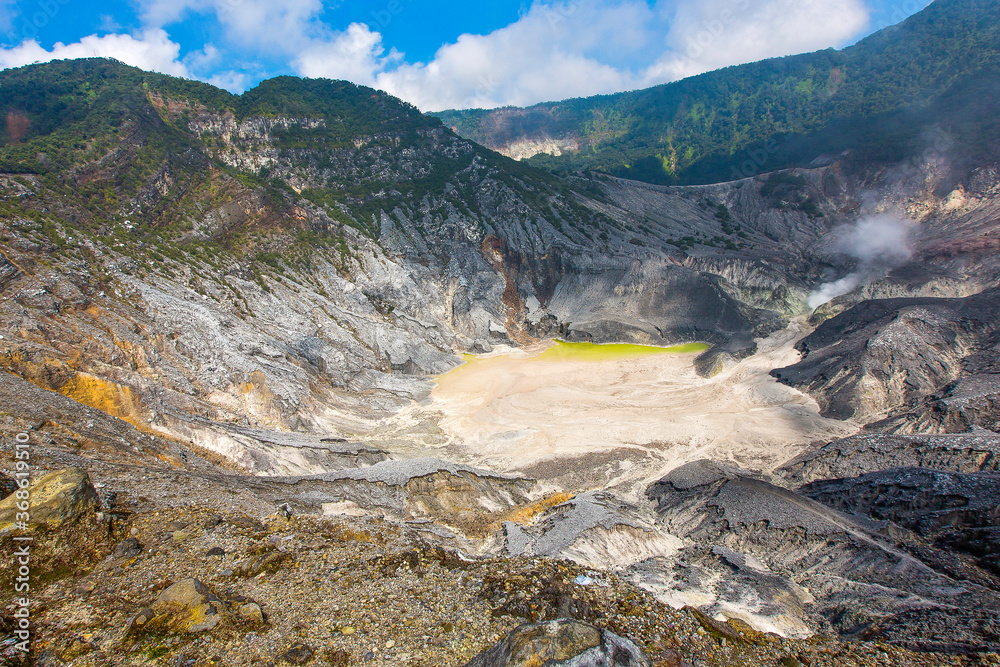 Taman Wisata Alam vulcano on West Java near Penang Stock Photo | Adobe ...