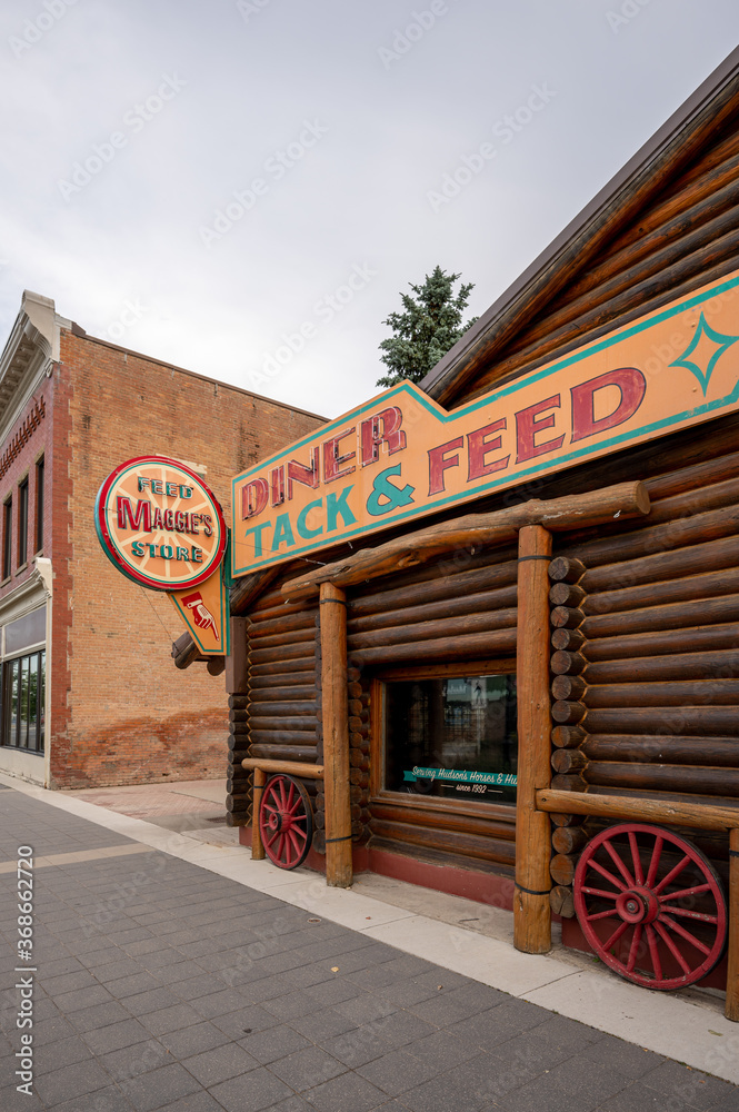 High River, Alberta - August 31, 2020: Maggie's Diner in High River's ...