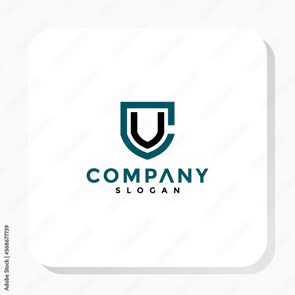 letter U C logo Stock Vector | Adobe Stock