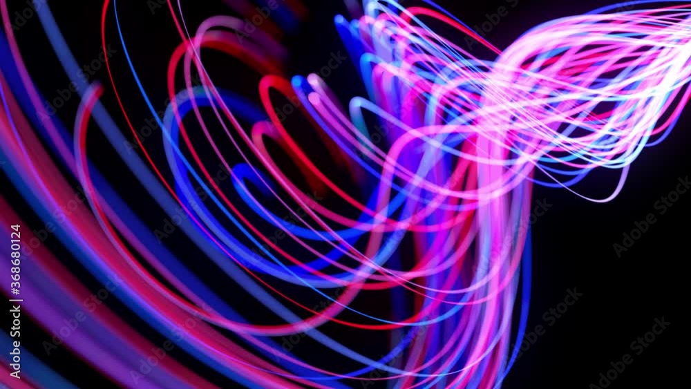 Light flow bg in 4k. Abstract looped background with light trails ...